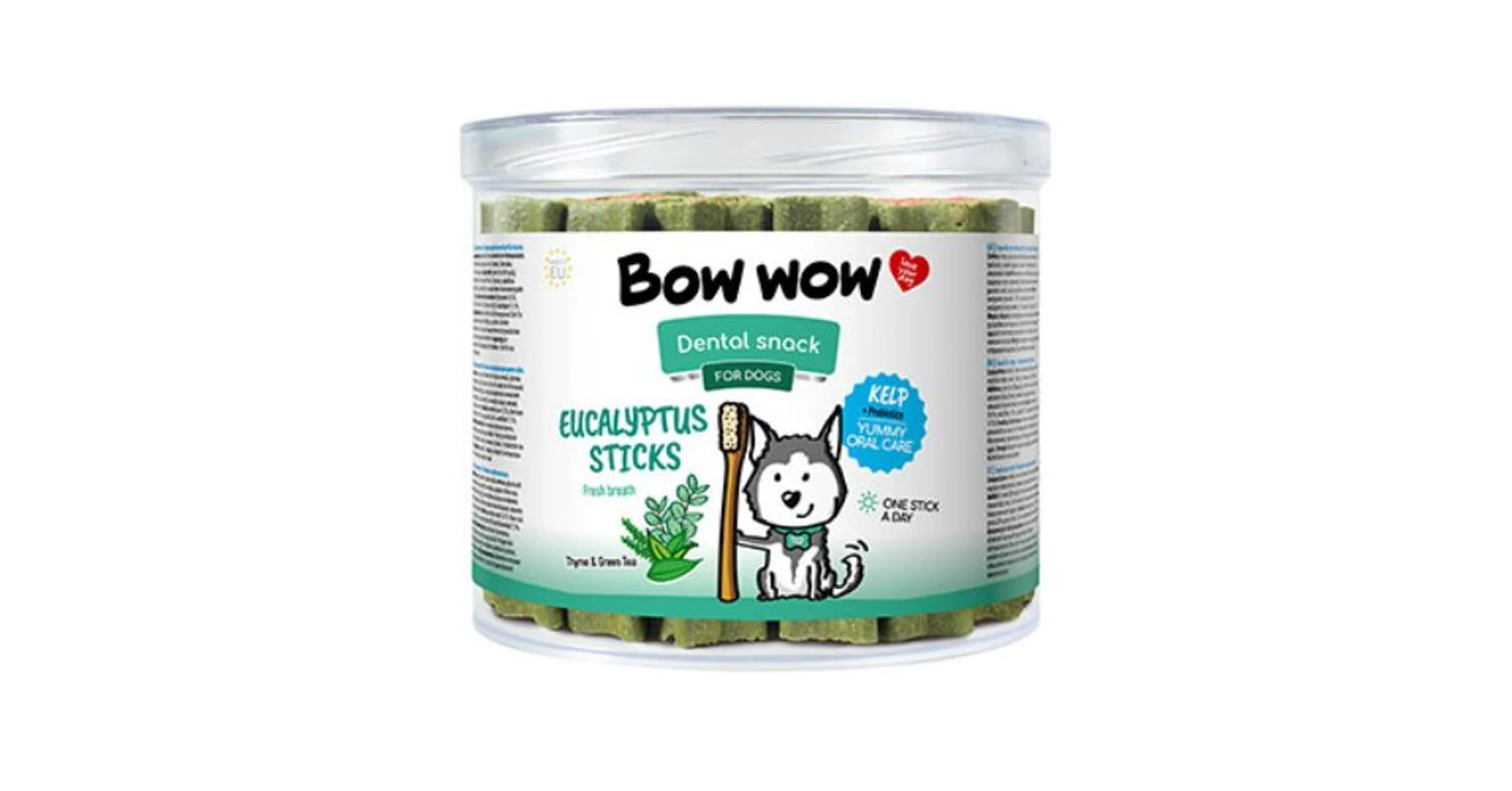 Bow Wow Natural Stix eucaliptus 30 db/doboz
