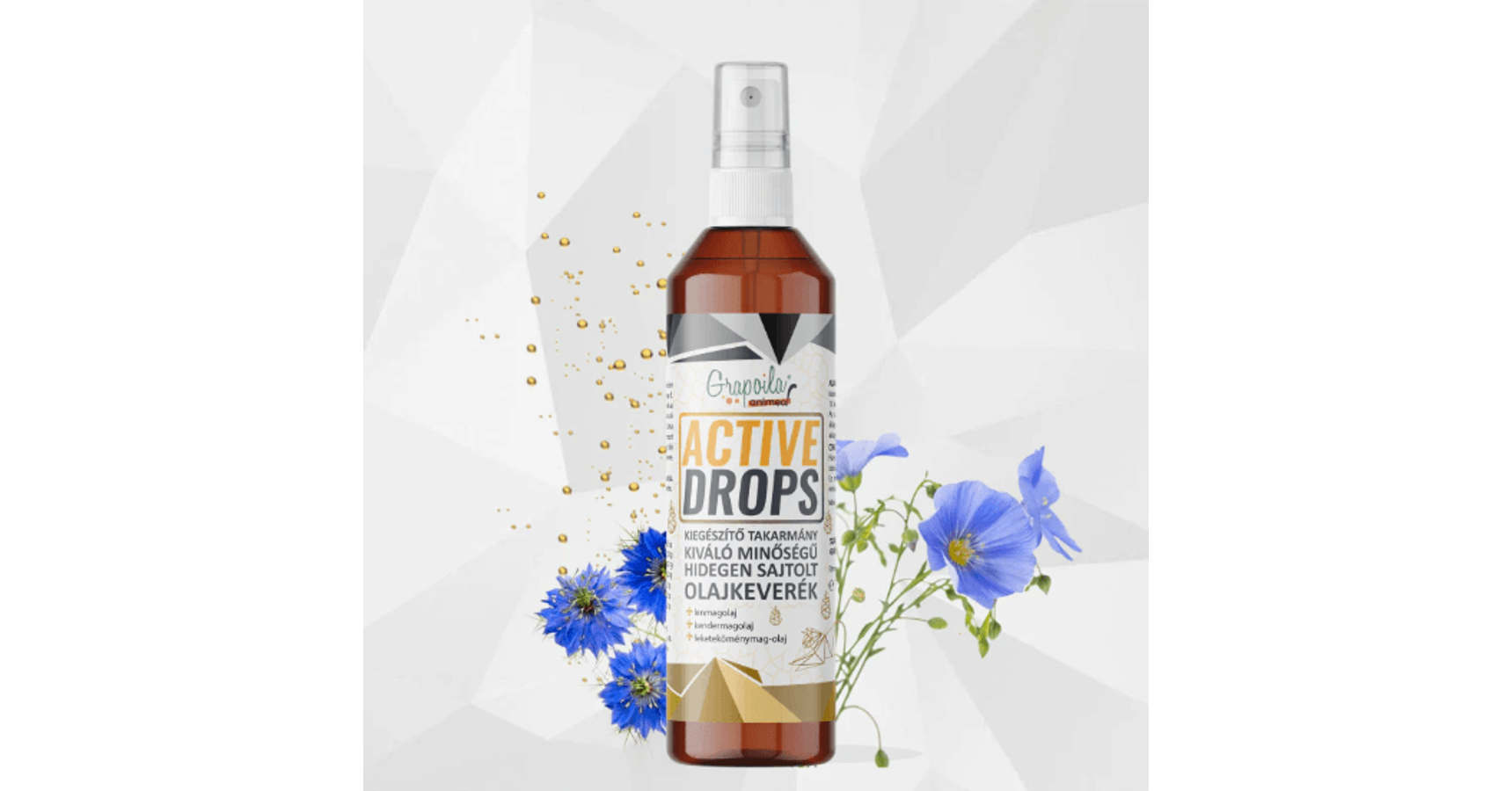 Active Drops hidegen sajtolt olajkeverék spray