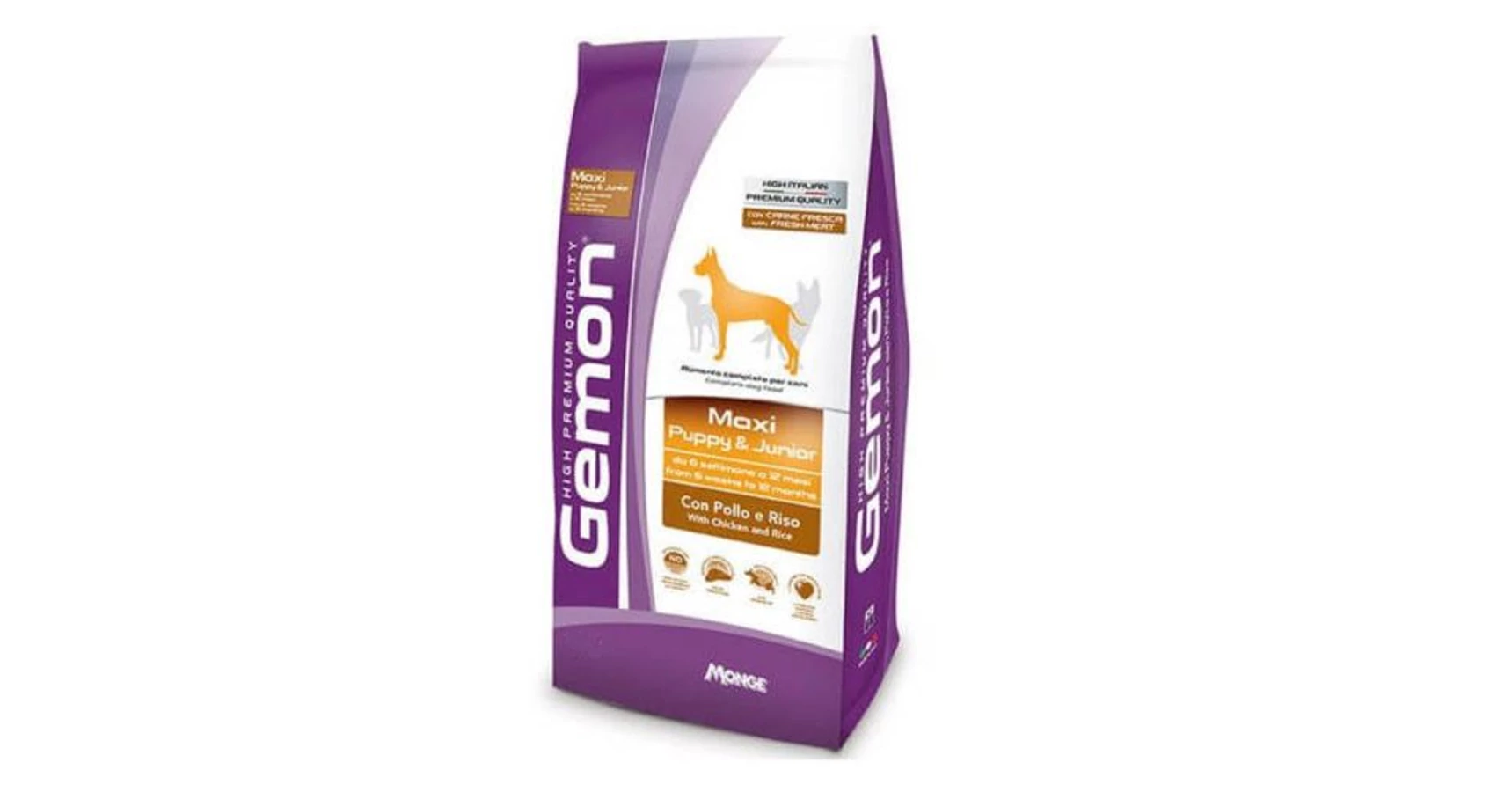 Gemon Maxi Puppy and Junior Csirkével és Rizzsel Száraz Kutyatáp 3kg