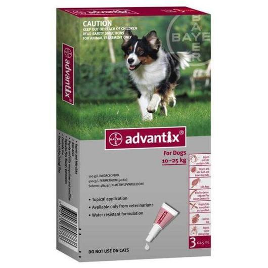 Advantix spot on 2,5 ml (10-25kg)4x